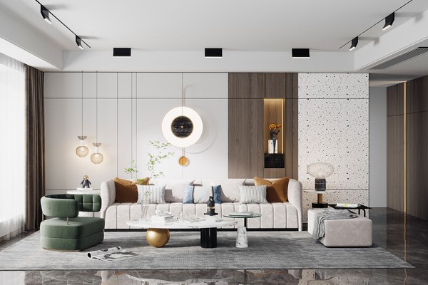 3D model Modern living room - TurboSquid 1755350