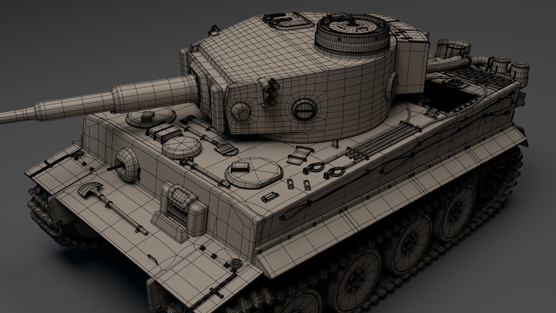 3D Tiger Panzerkampfwagen Vi Tank Ww2 - TurboSquid 1483708
