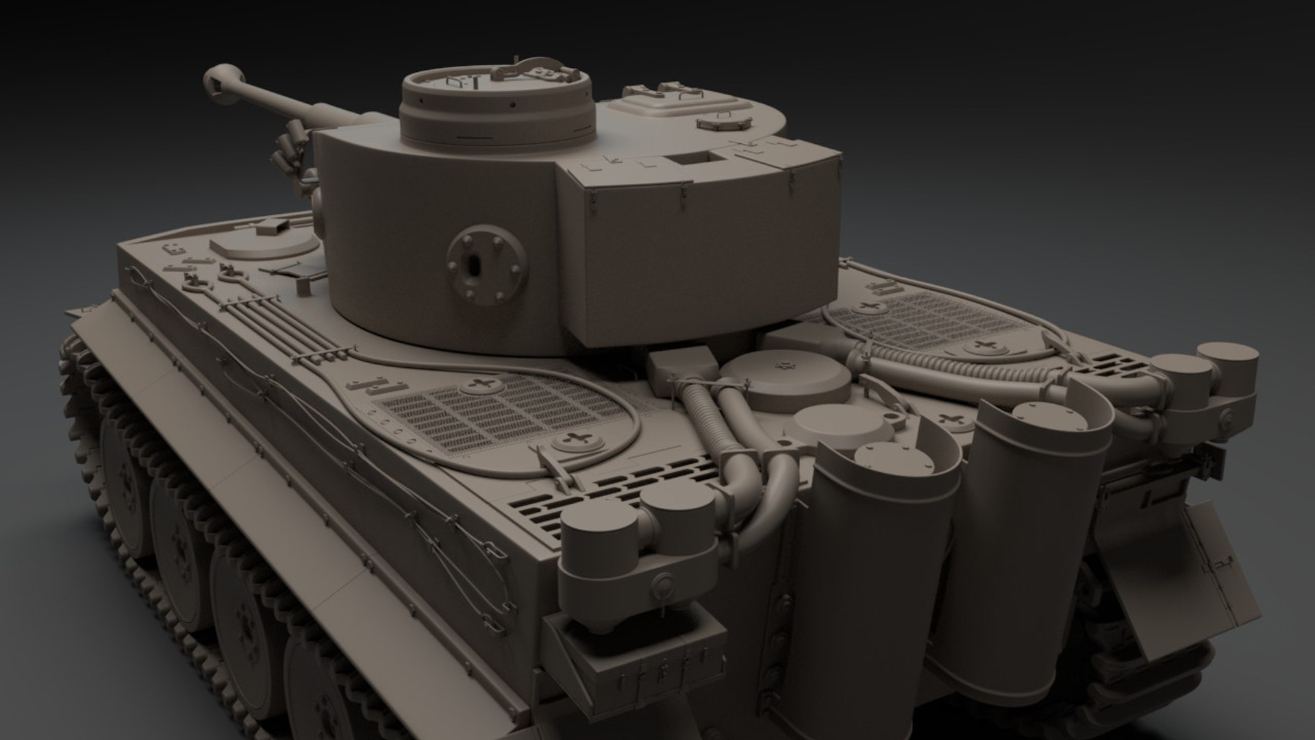 3D Tiger Panzerkampfwagen Vi Tank Ww2 - TurboSquid 1483708