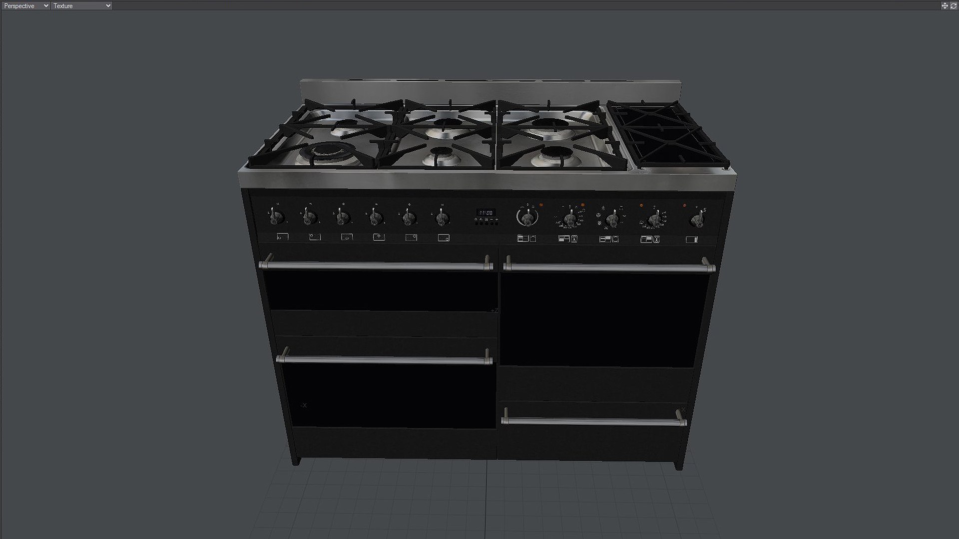 Range Cooker Oven 3D Model - TurboSquid 1954667