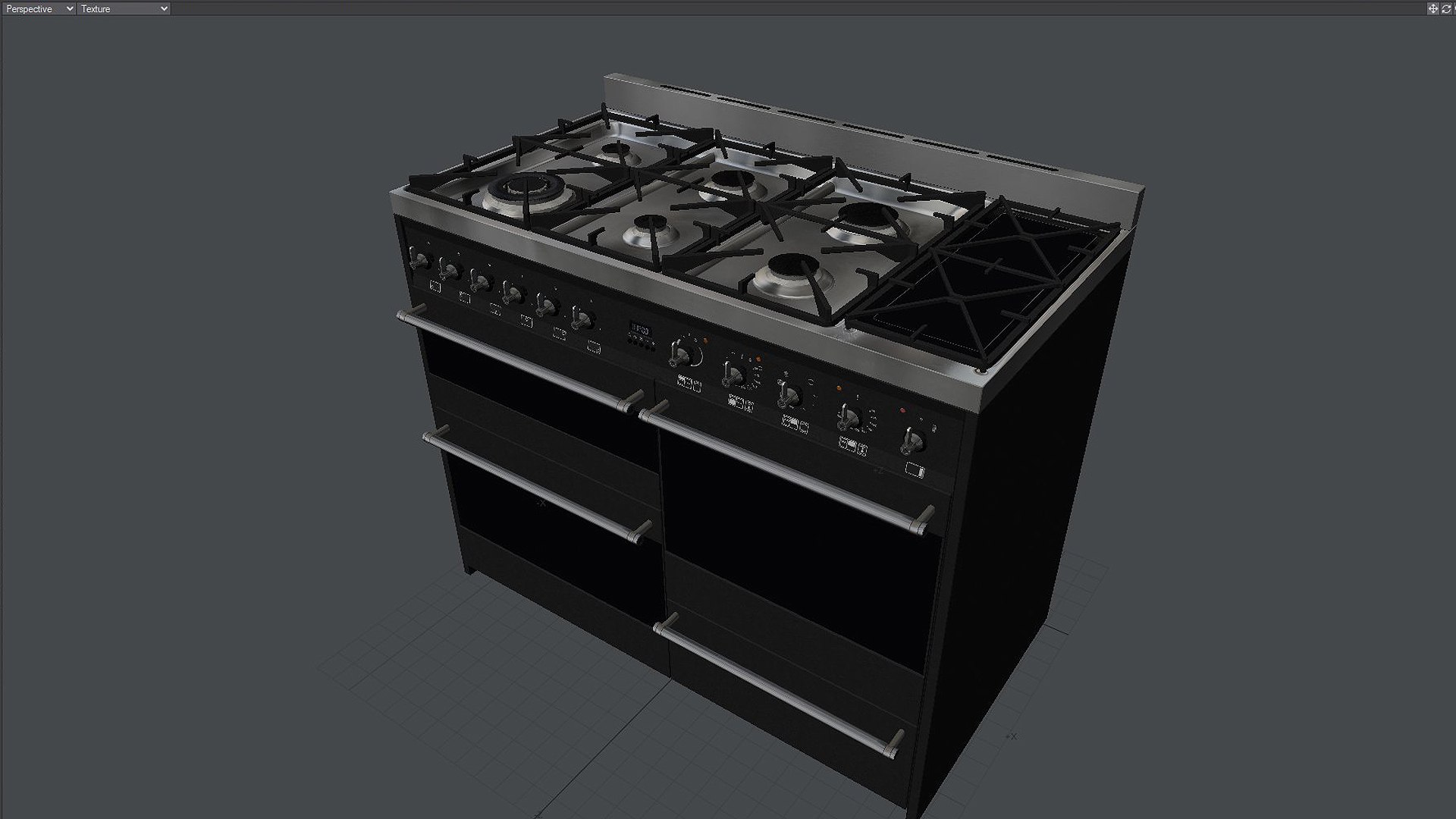 Range Cooker Oven 3D Model - TurboSquid 1954667