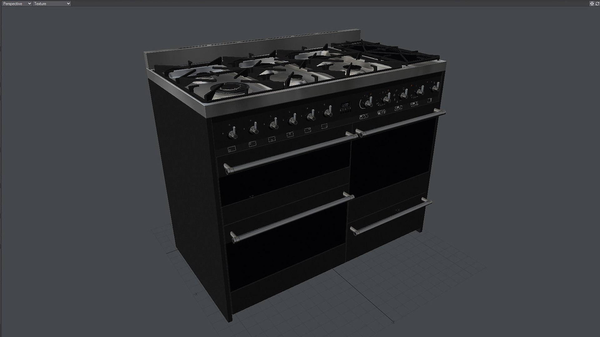 Range Cooker Oven 3D Model - TurboSquid 1954667