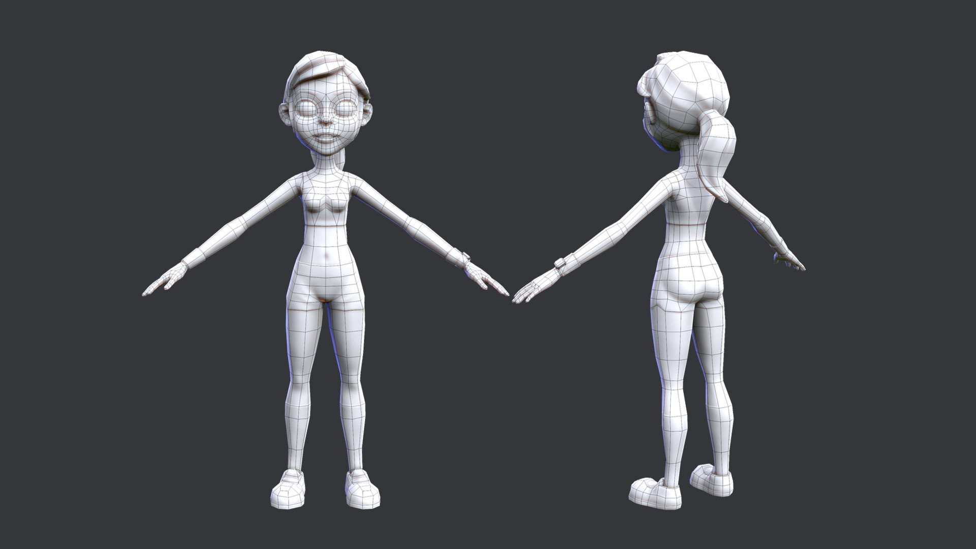 Stylized Girl 3D Model - TurboSquid 1874242