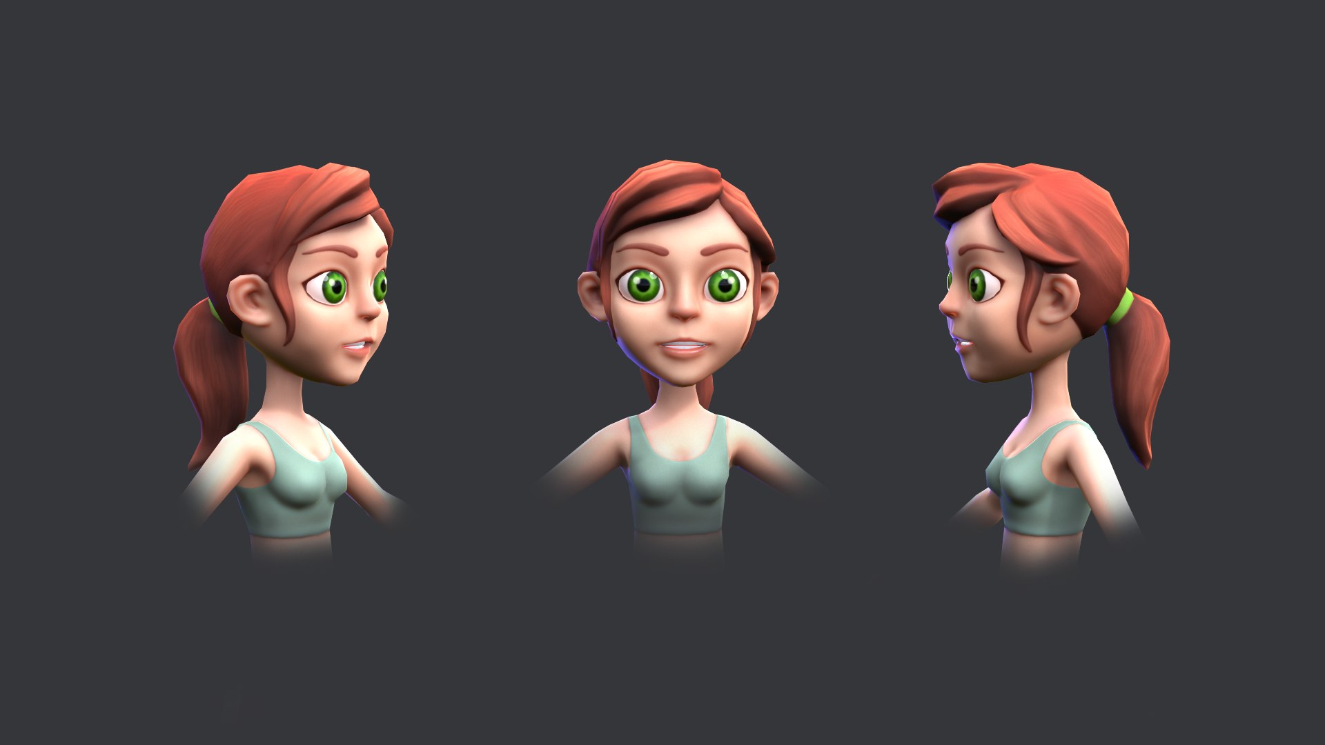 Stylized Girl 3D Model - TurboSquid 1874242