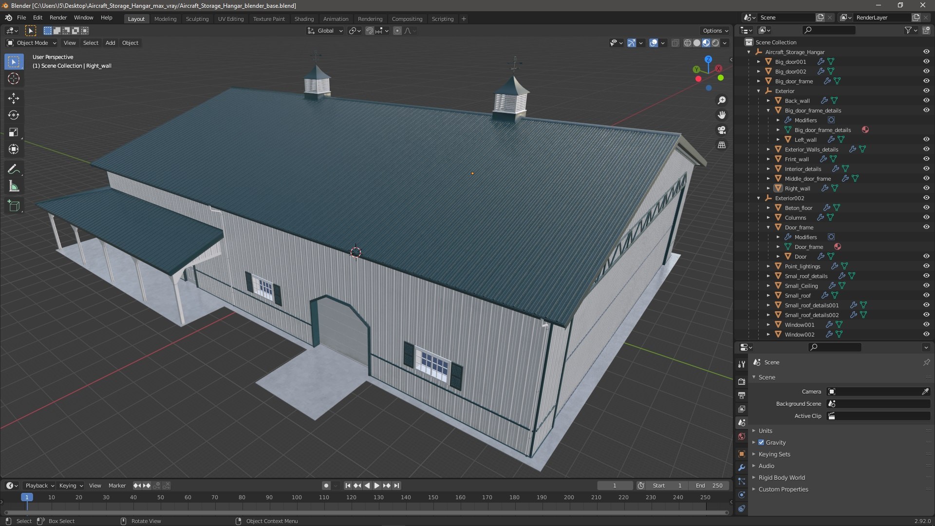 3D Aircraft Storage Hangar - TurboSquid 2285004