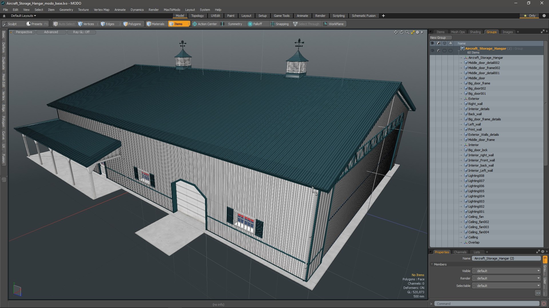 3D Aircraft Storage Hangar - TurboSquid 2285004