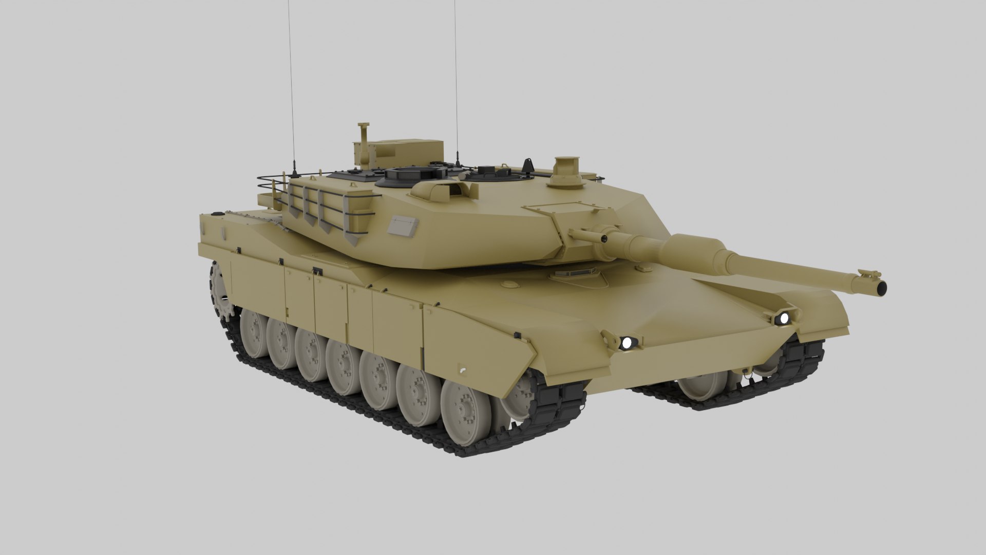 3D M1A2 Abrahms Tank United States Army Model - TurboSquid 1866978
