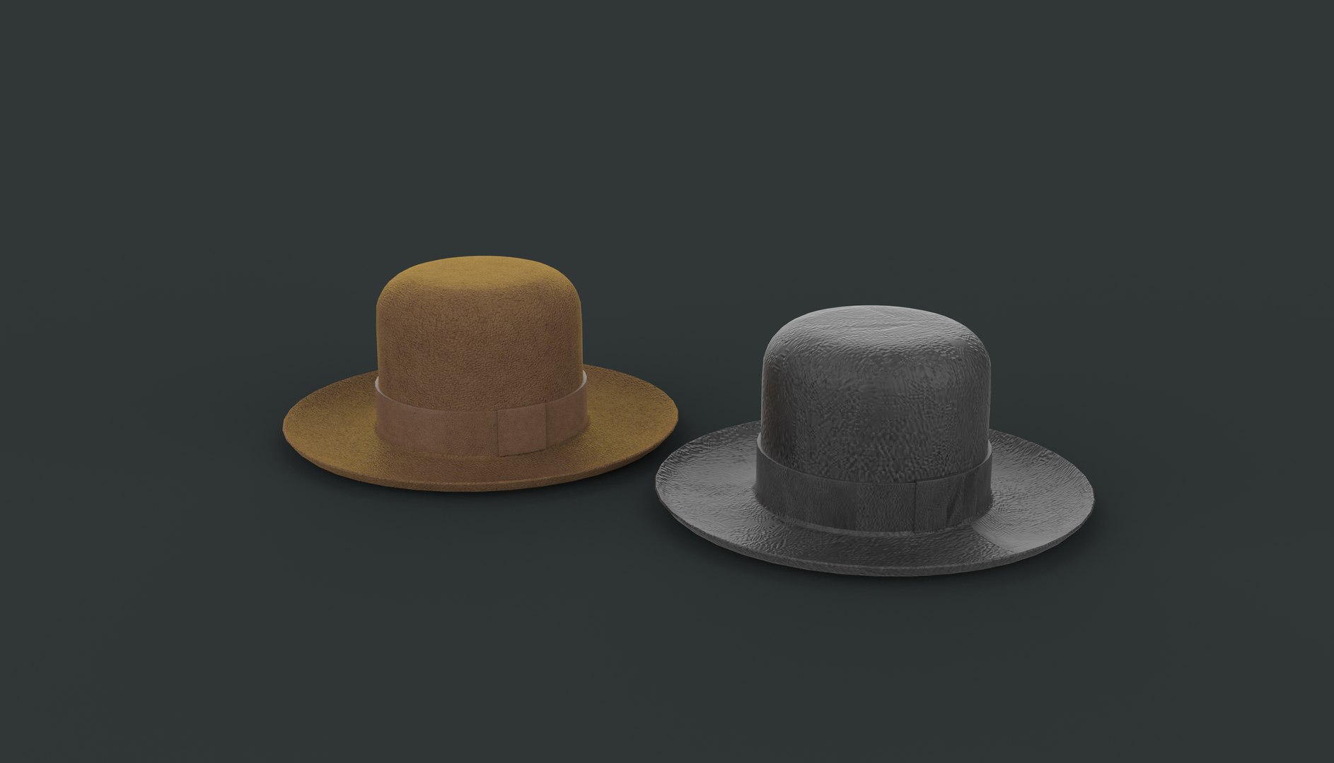 3D Bowler Hat 3D Model - TurboSquid 2402554
