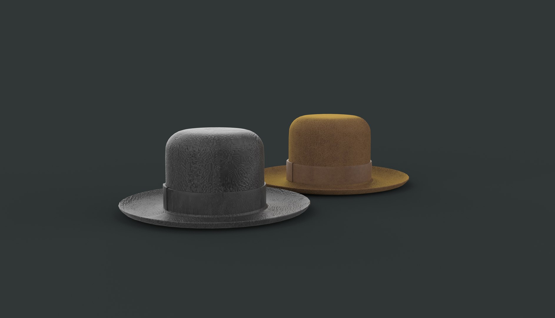 3D Bowler Hat 3D Model - TurboSquid 2402554