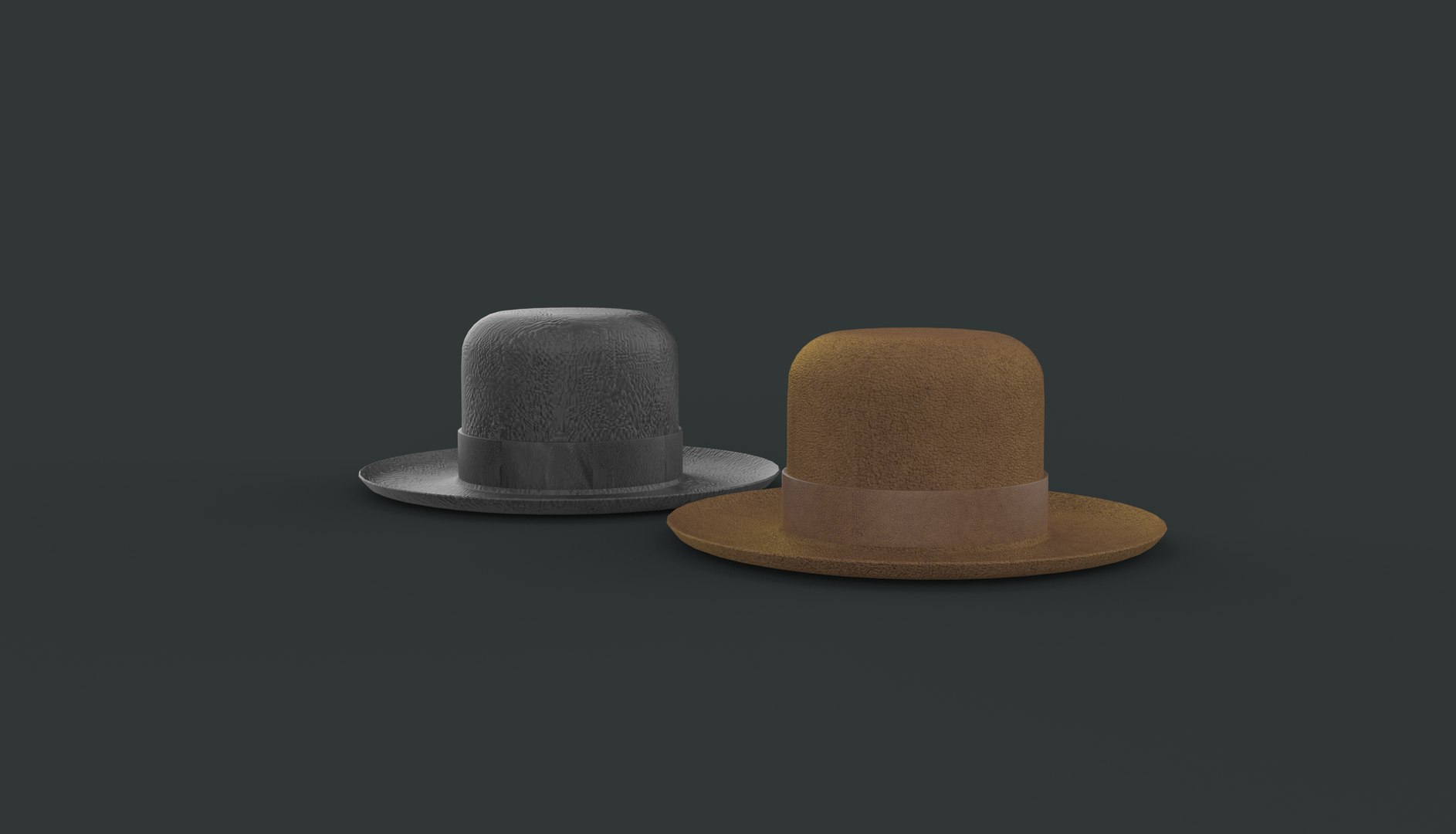 3D Bowler Hat 3D Model - TurboSquid 2402554