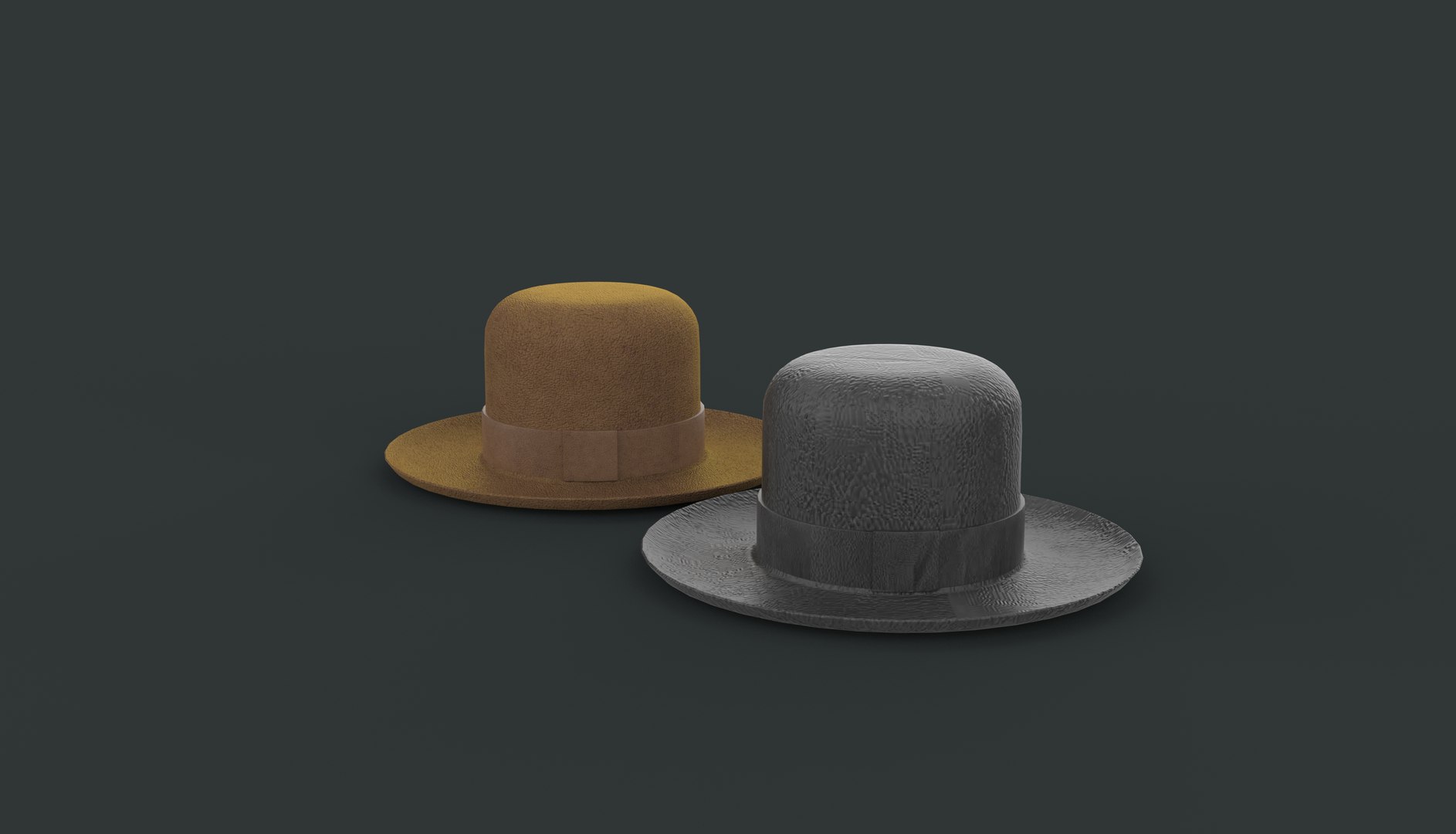 3D Bowler Hat 3D Model - TurboSquid 2402554
