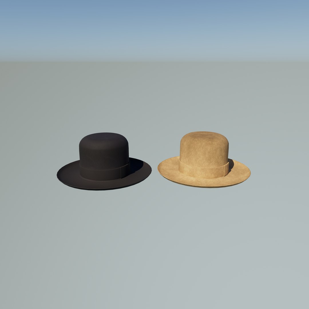 3D Bowler Hat 3D Model - TurboSquid 2402554