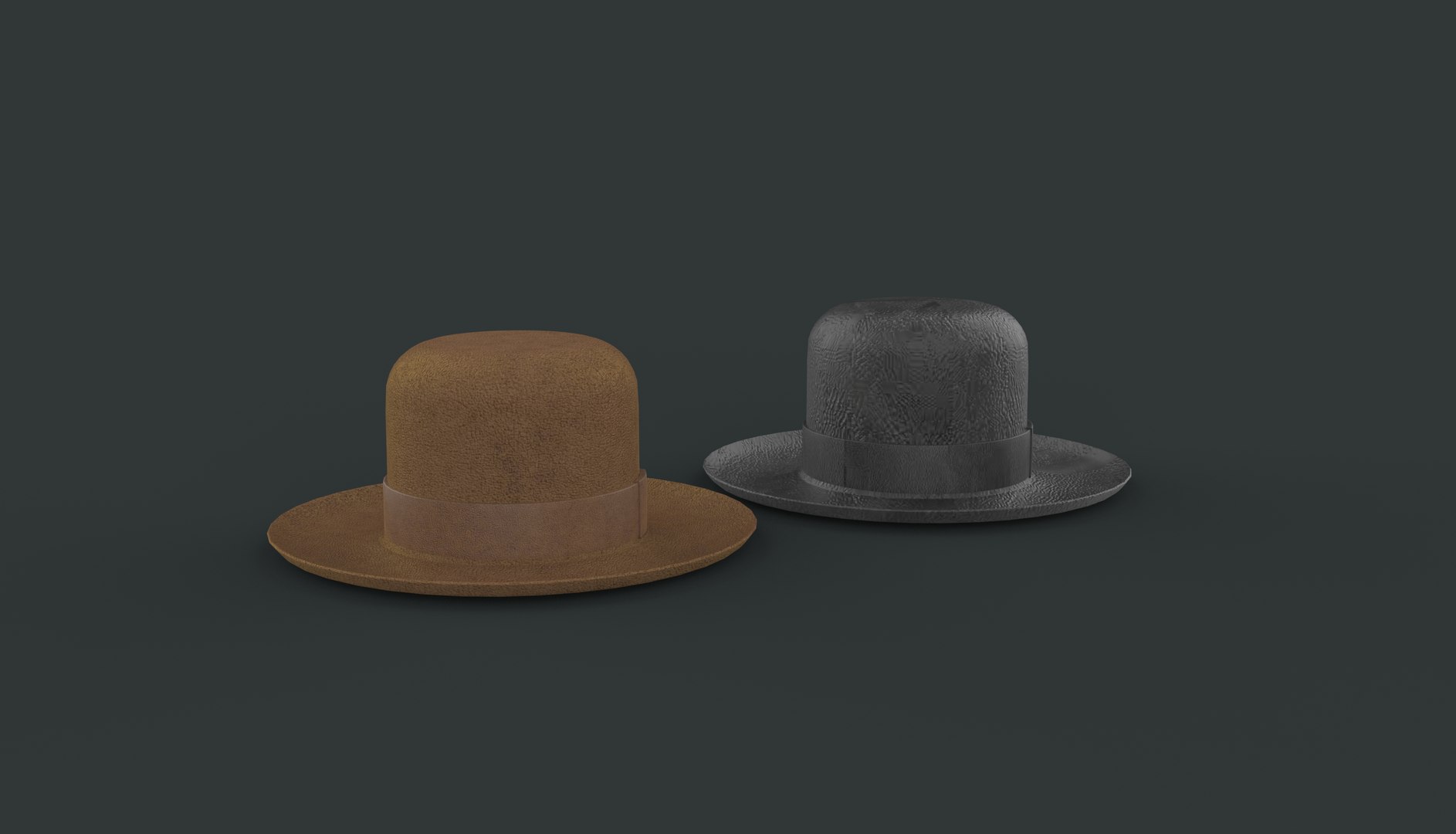 3D Bowler Hat 3D Model - TurboSquid 2402554