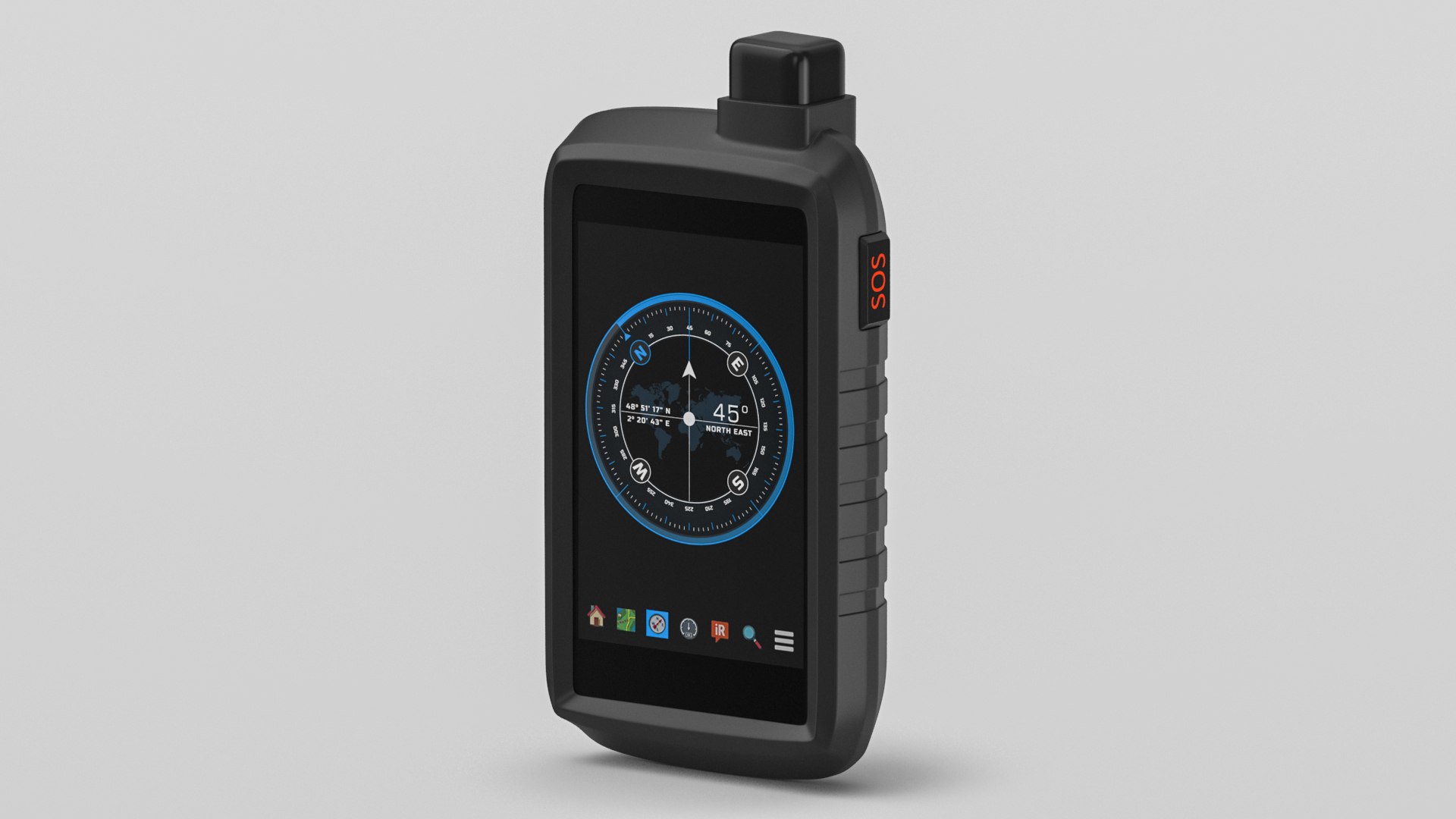 GPS Navigator And Compass Device 3D - TurboSquid 1860320