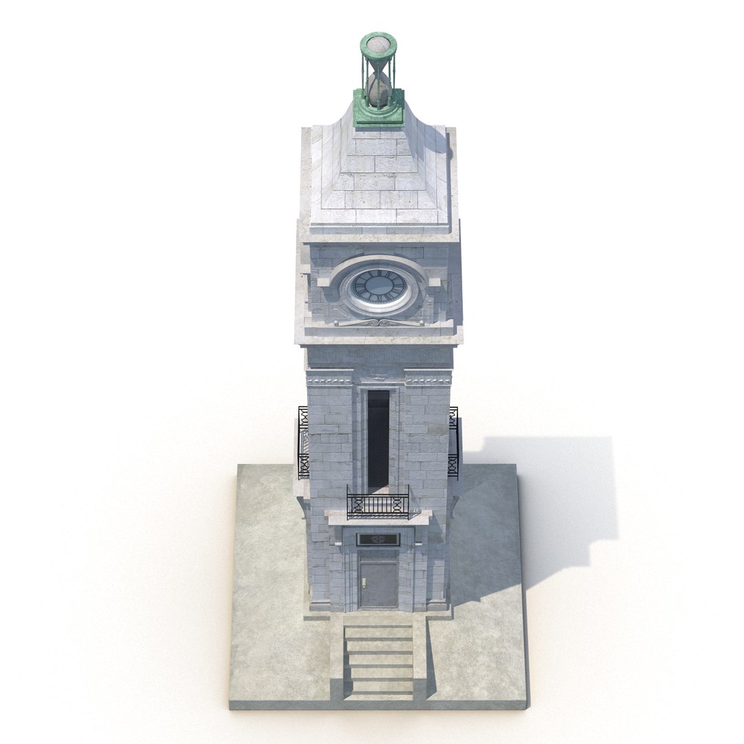 clock tower 3d max