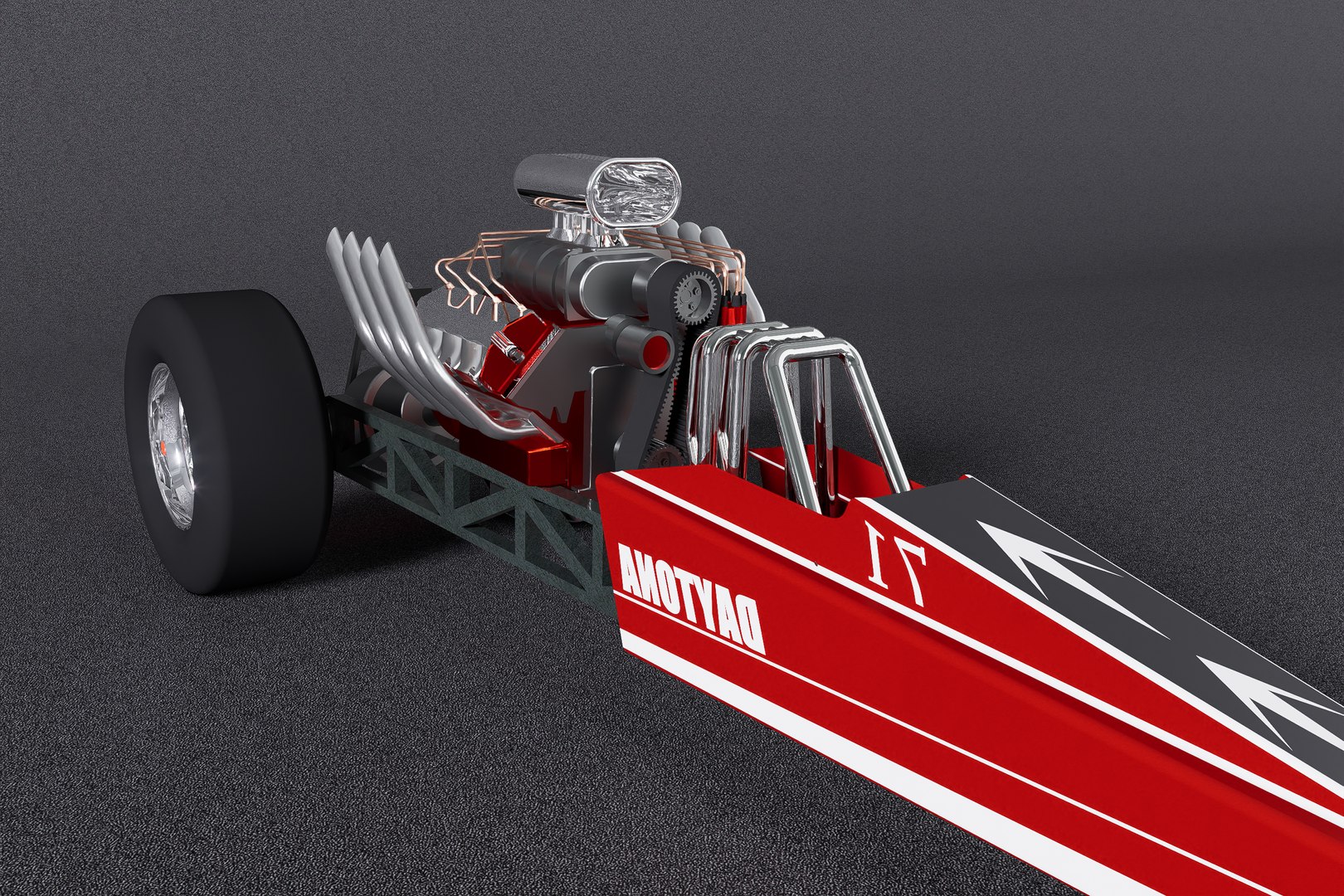 3D Dragster Model - TurboSquid 2313368
