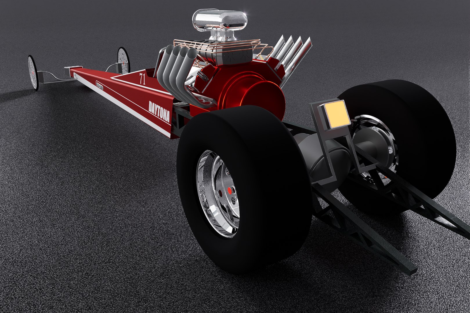 3D Dragster Model - TurboSquid 2313368