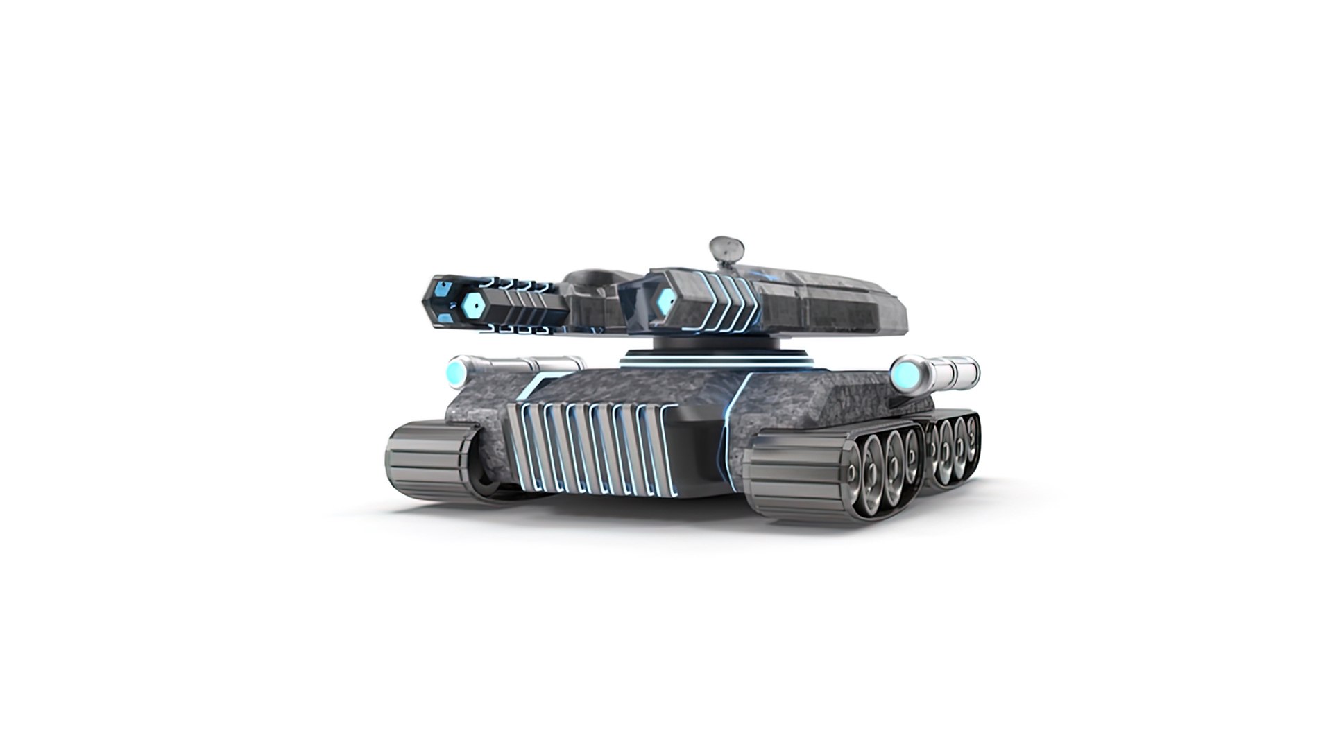 3D Sci-Fi Tank Model - TurboSquid 2188643