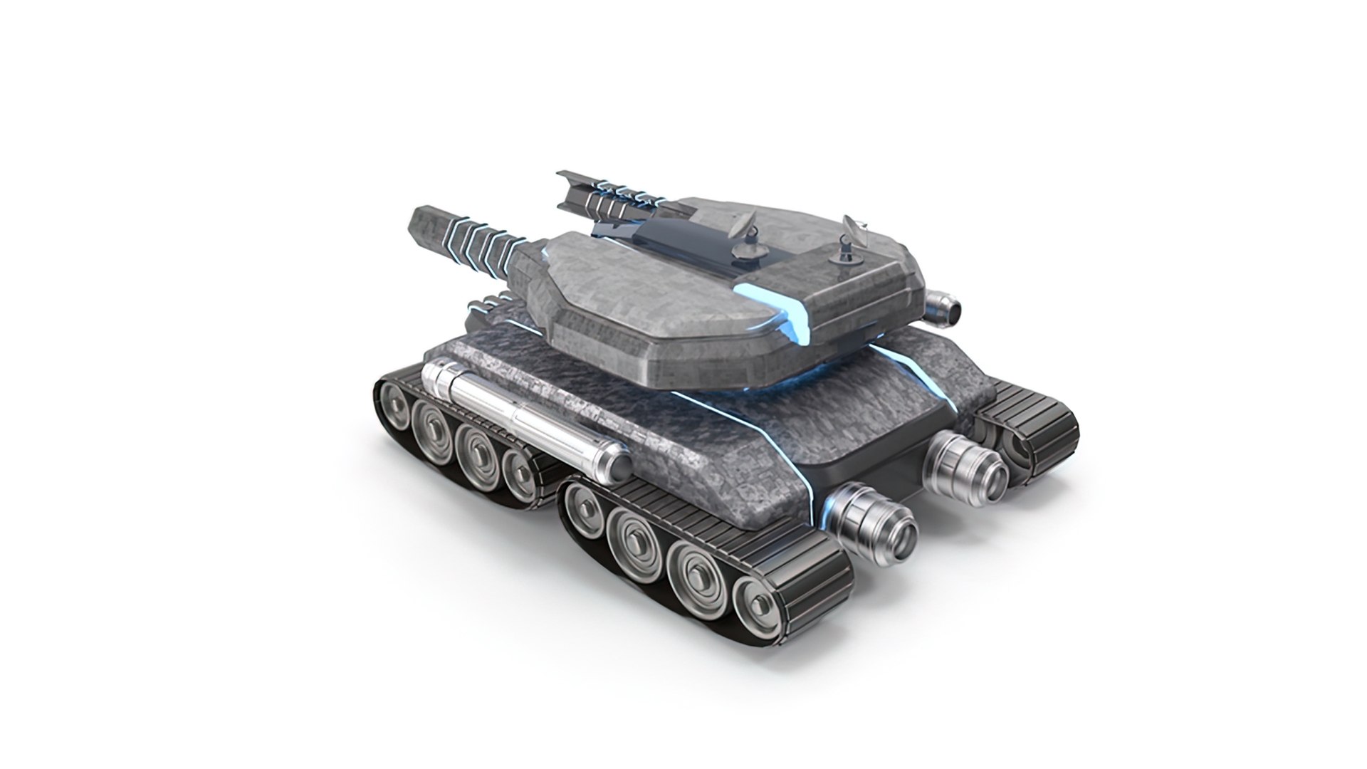 3D Sci-Fi Tank Model - TurboSquid 2188643