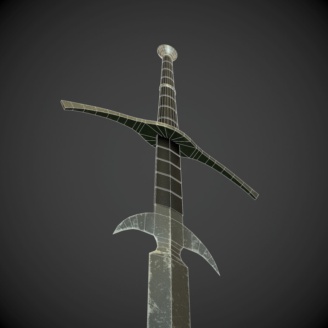 3d Zweihander Sword