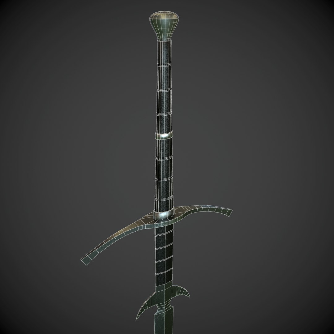 3d Zweihander Sword