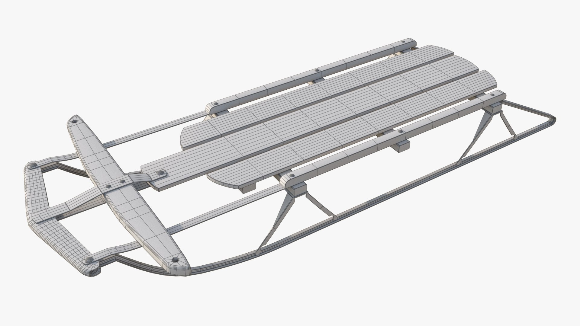 Flexible Flyer Sled Model - TurboSquid 1970993