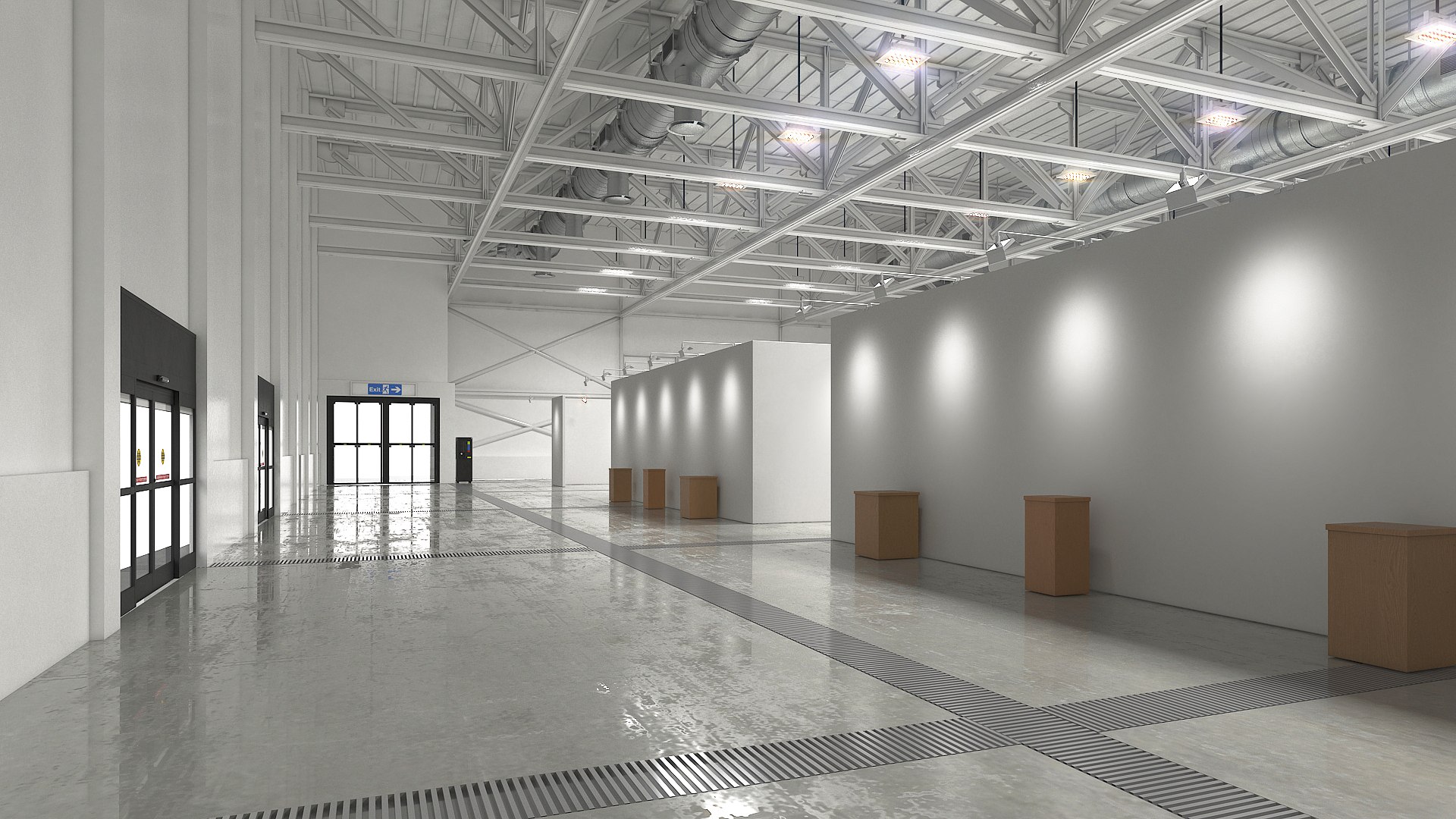 Exhibition Structure 3D - TurboSquid 2318238