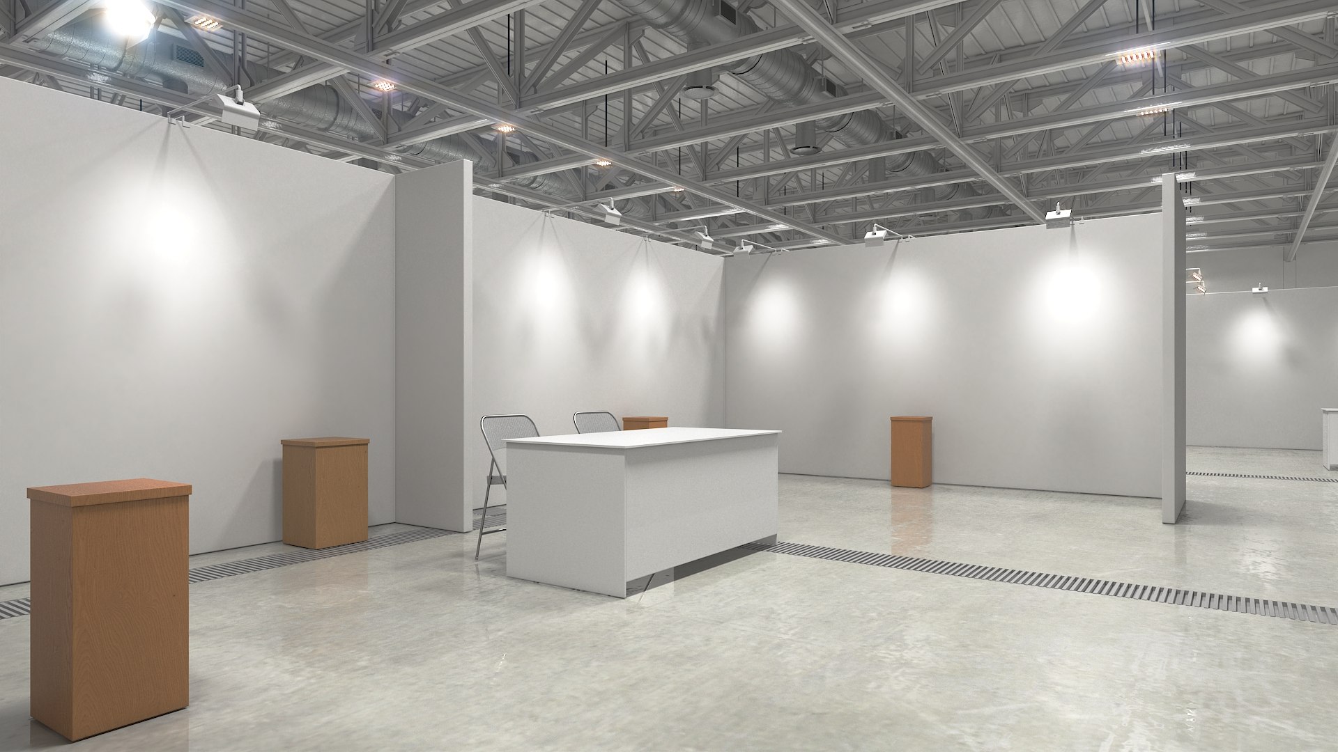 Exhibition Structure 3D - TurboSquid 2318238