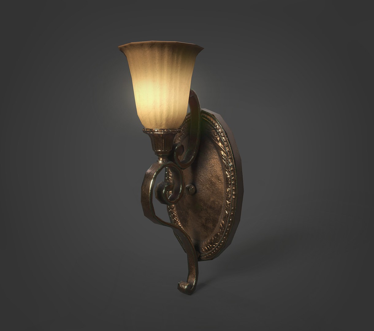 3D Model Victorian Antique Lamps Low-poly - TurboSquid 1712998