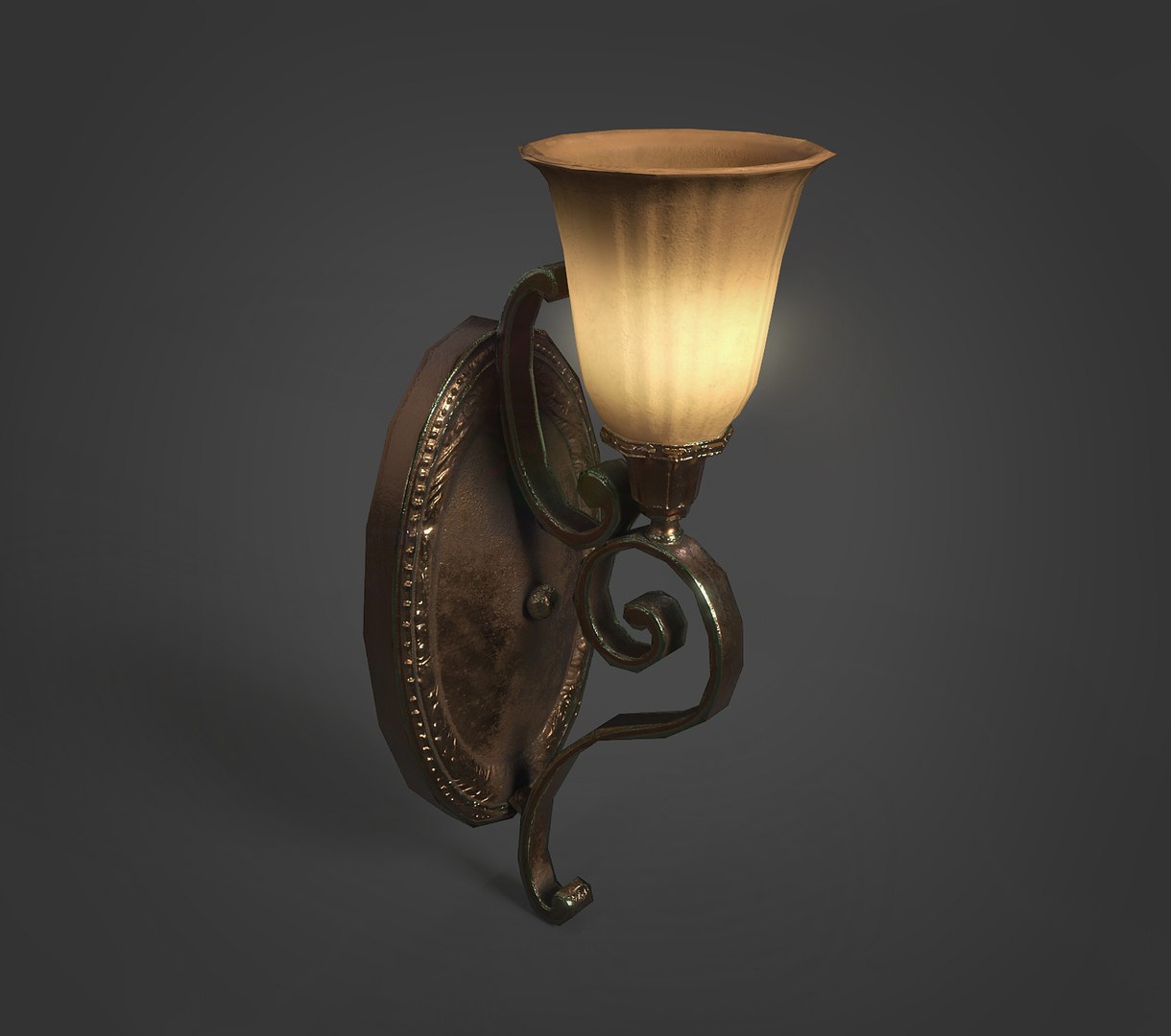 3D Model Victorian Antique Lamps Low-poly - TurboSquid 1712998