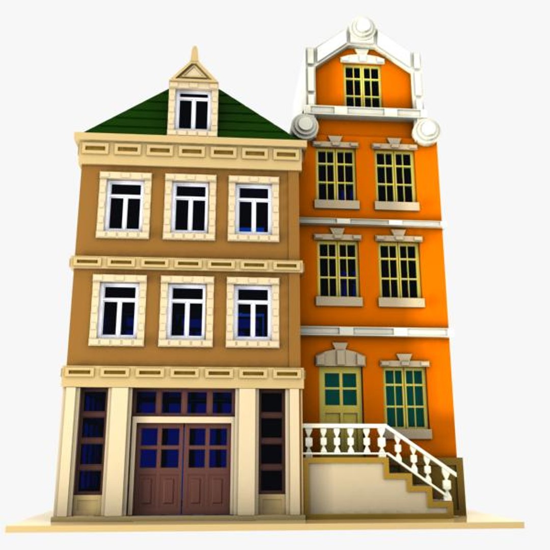 3d Cartoon House Toon