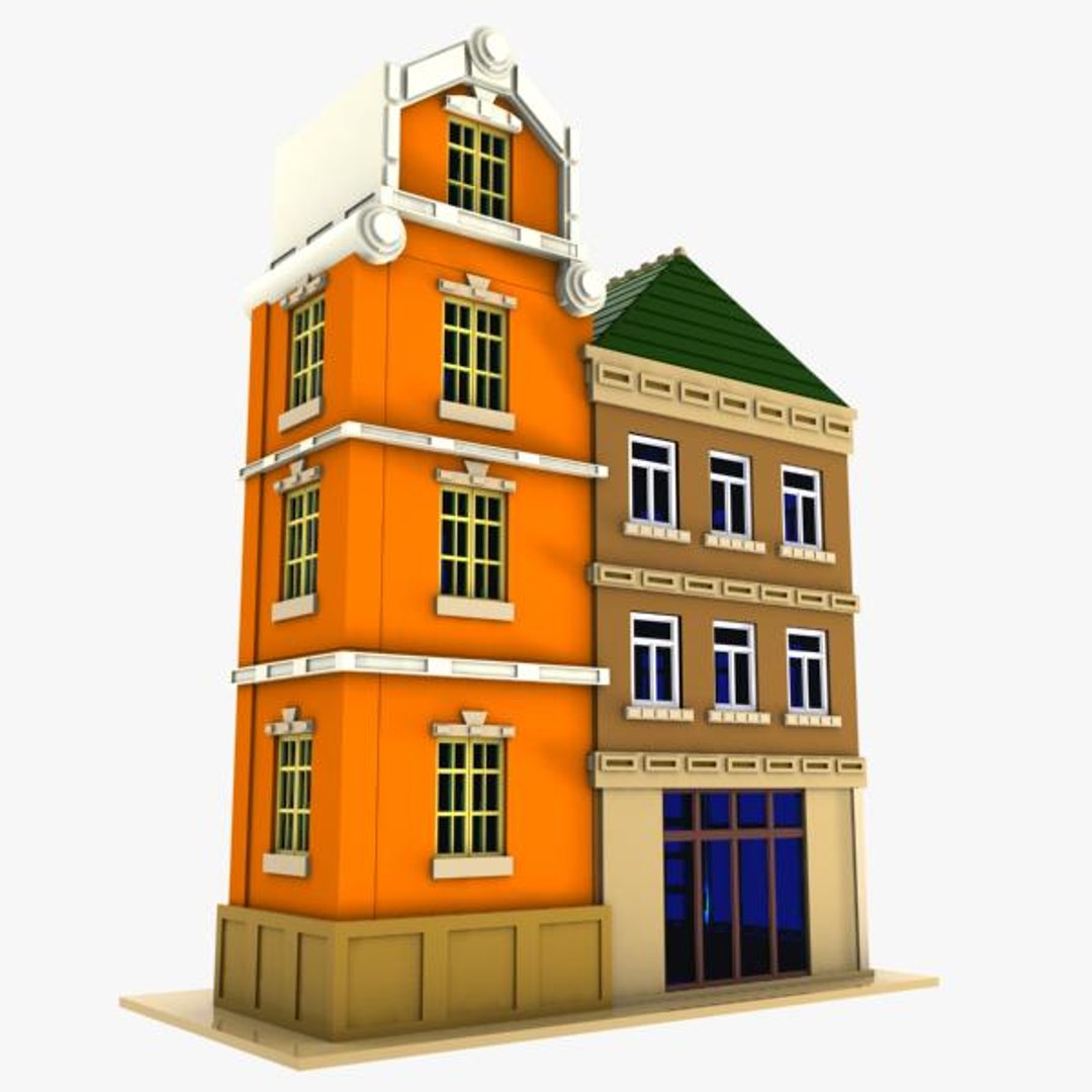 3d Cartoon House Toon
