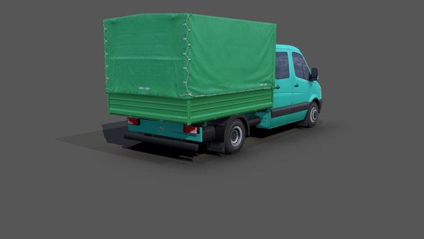 3D Mercedes Sprinter DoubleCab Dropside 2016 model - TurboSquid 1827761