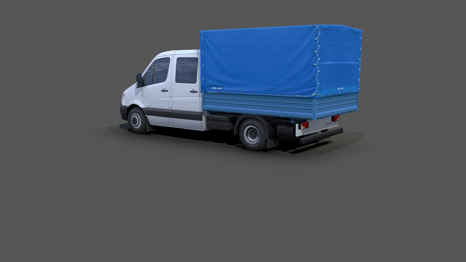3D Mercedes Sprinter DoubleCab Dropside 2016 model - TurboSquid 1827761