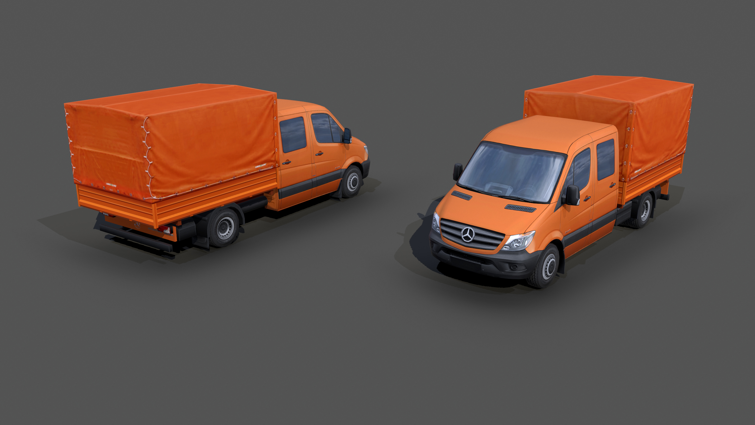 3D Mercedes Sprinter DoubleCab Dropside 2016 model - TurboSquid 1827761