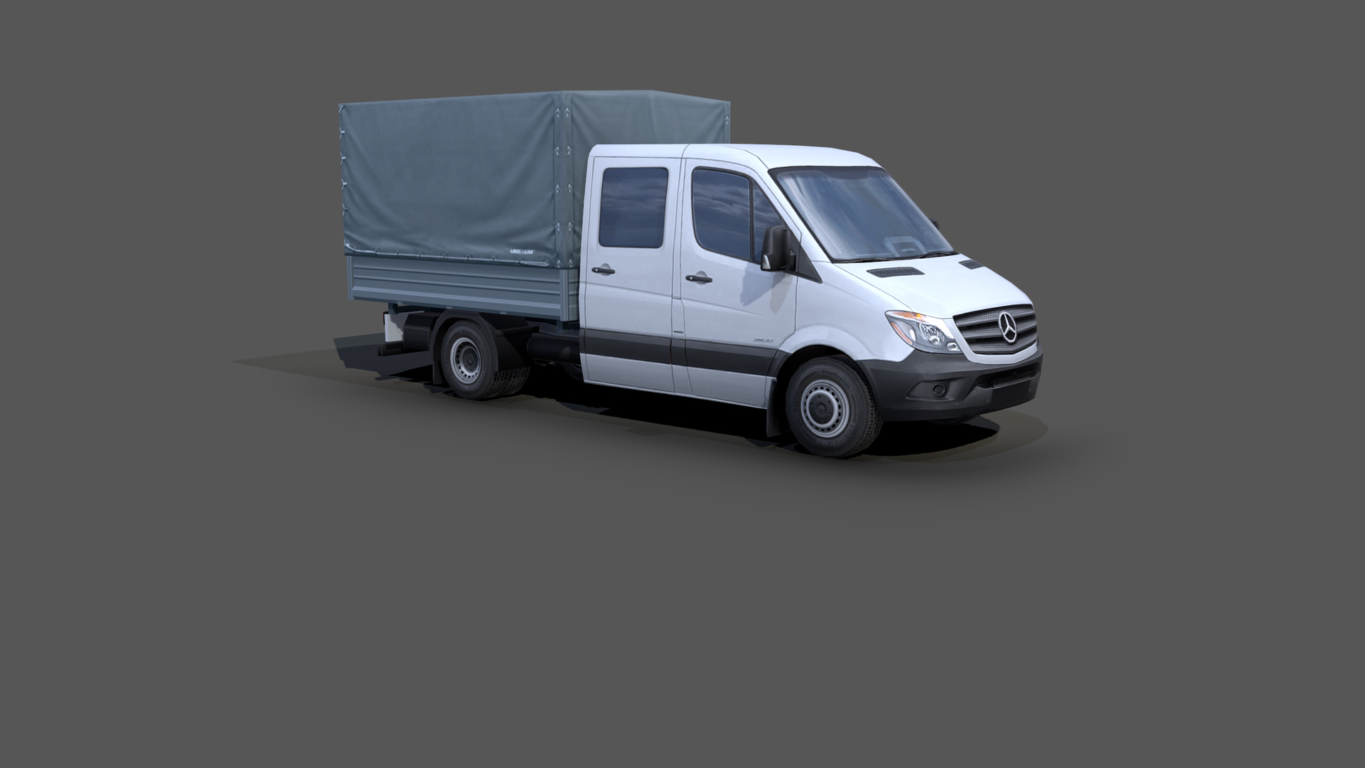 3D Mercedes Sprinter DoubleCab Dropside 2016 model - TurboSquid 1827761