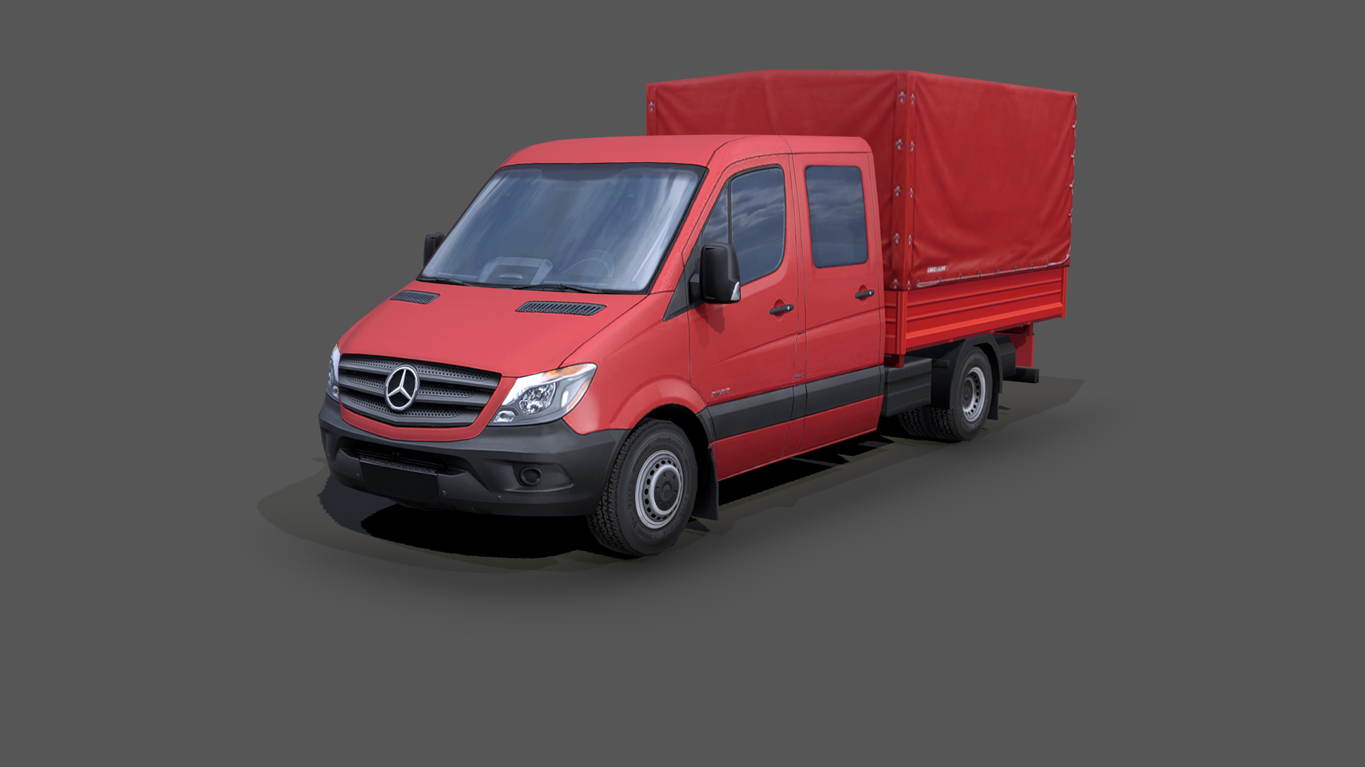 3D Mercedes Sprinter DoubleCab Dropside 2016 model - TurboSquid 1827761