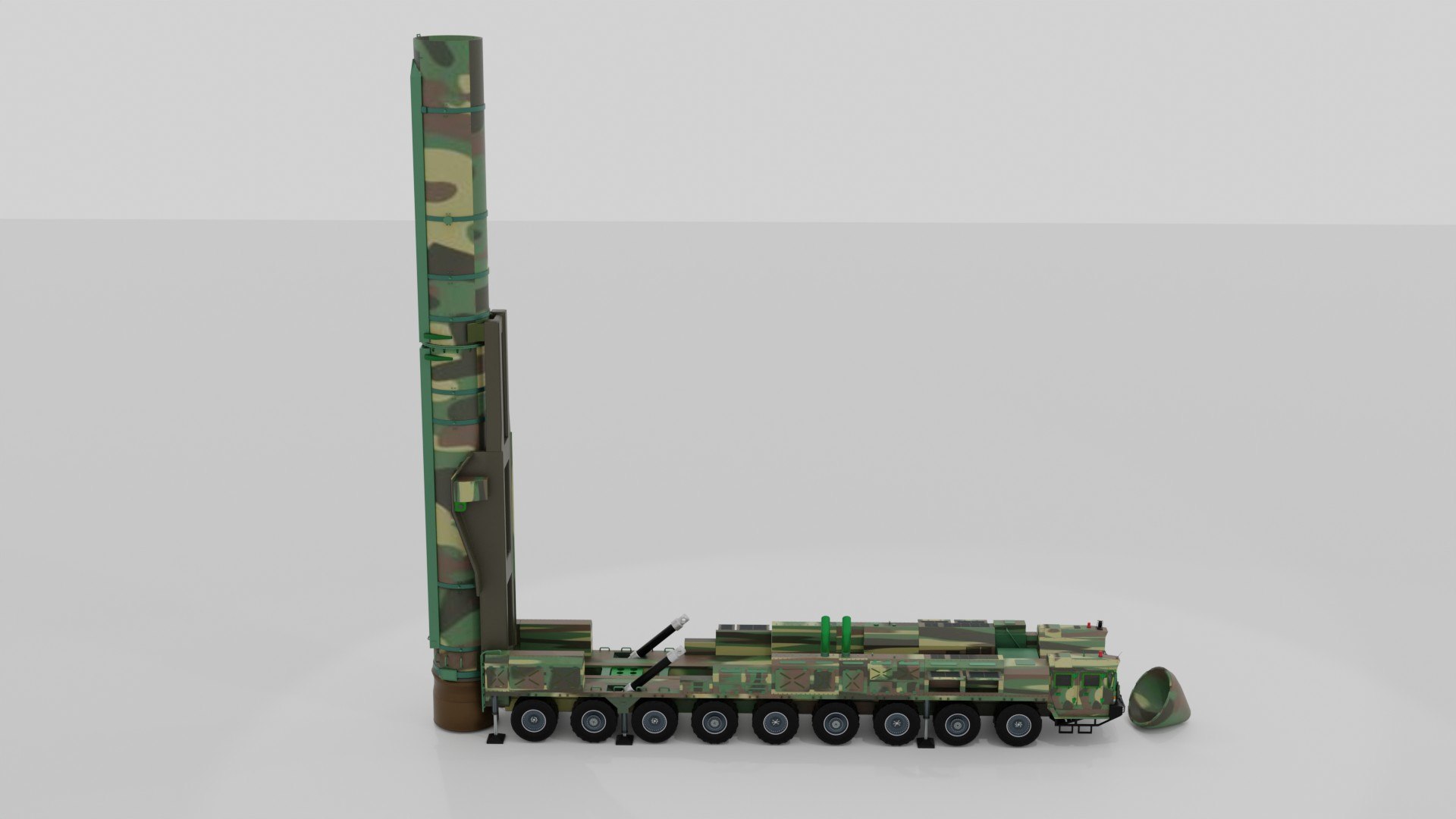 3D Hwasong-18 Missile Launcher - TurboSquid 2159698