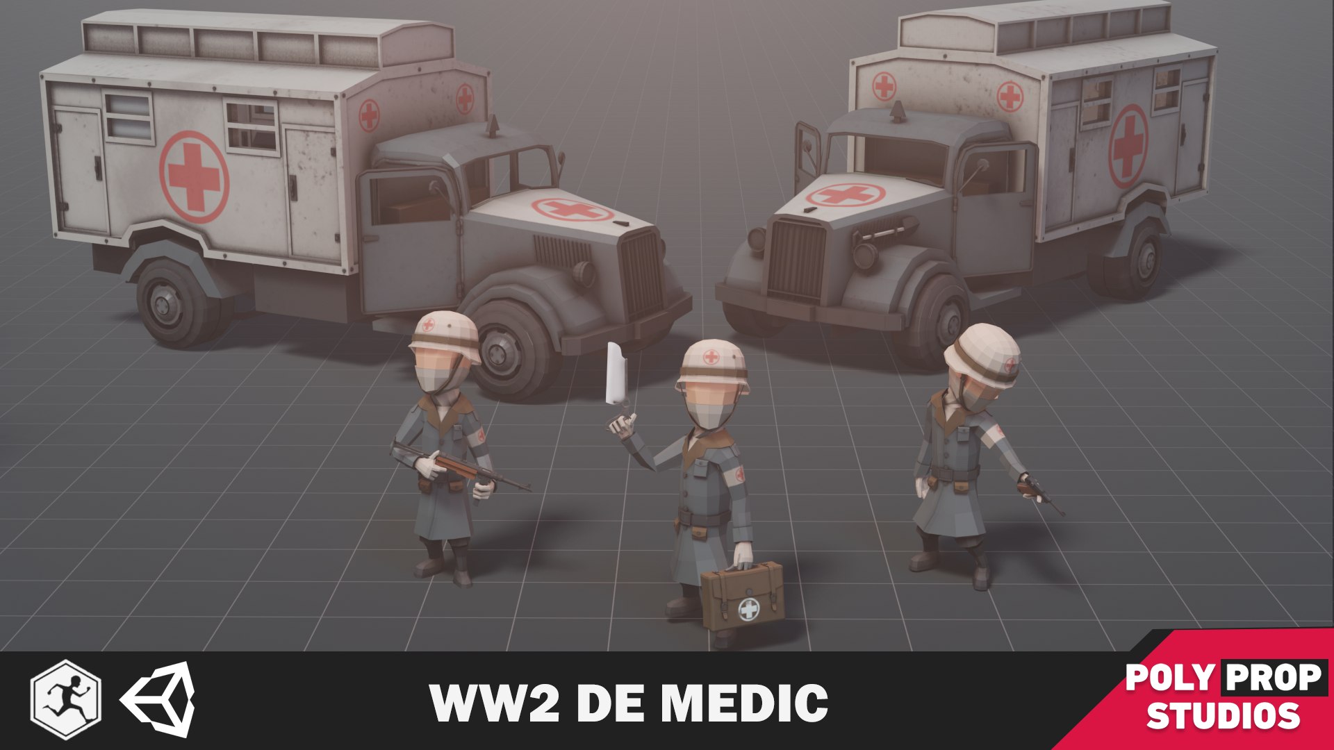 3D модель WW2 De Medic - TurboSquid 2030355