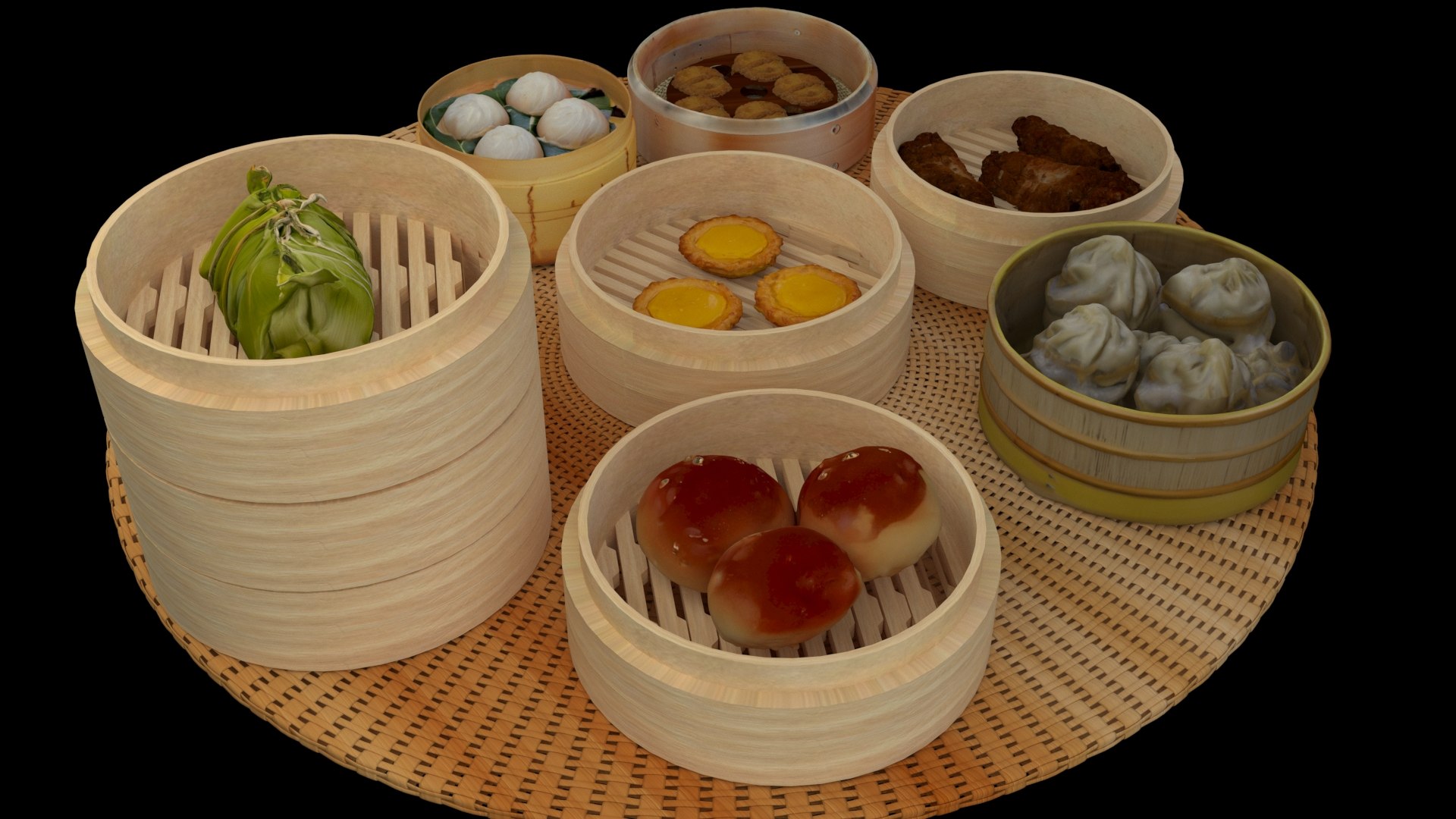 3D Model Chinese Dim Sum - TurboSquid 2289781