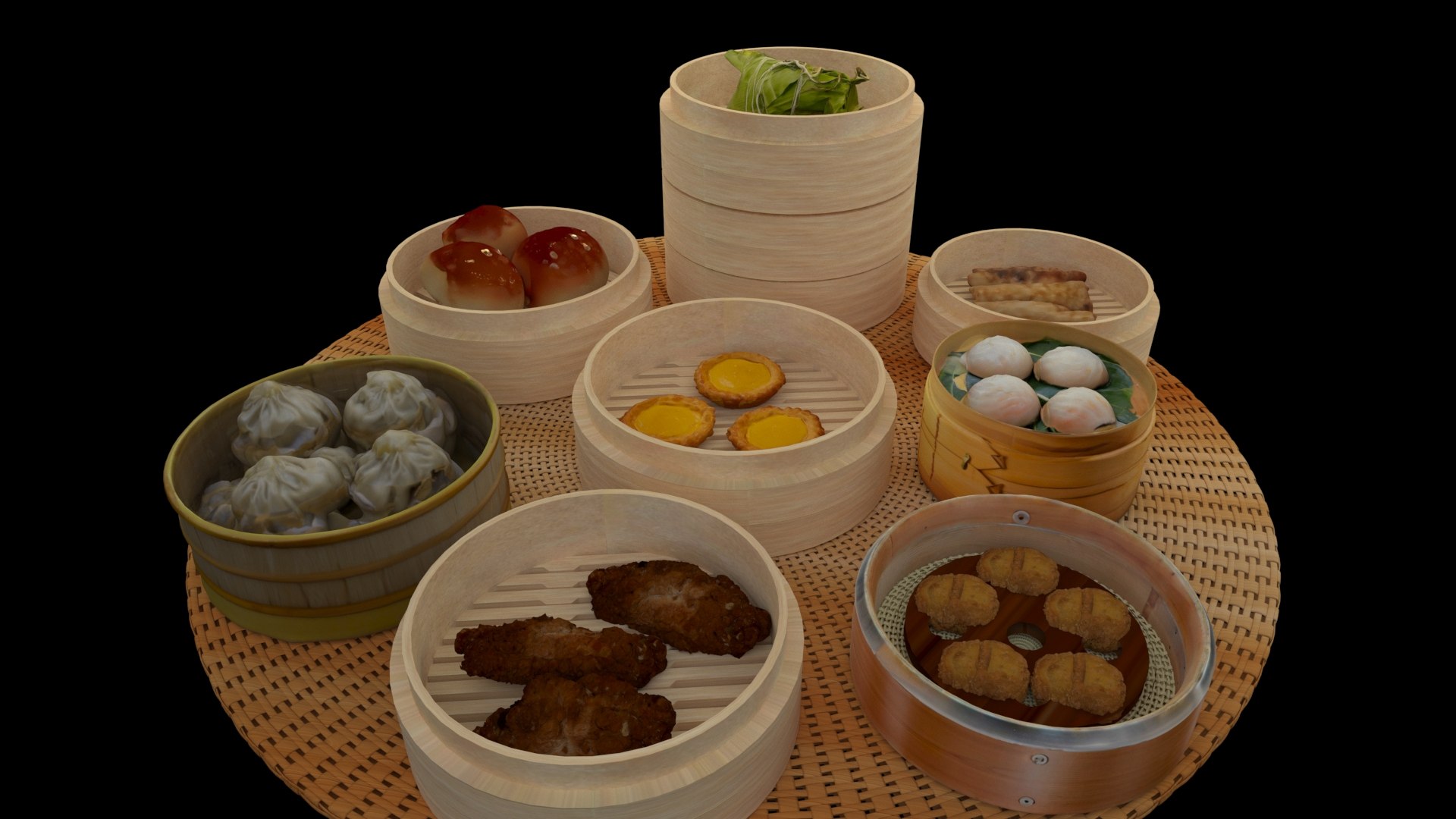 3D Model Chinese Dim Sum - TurboSquid 2289781