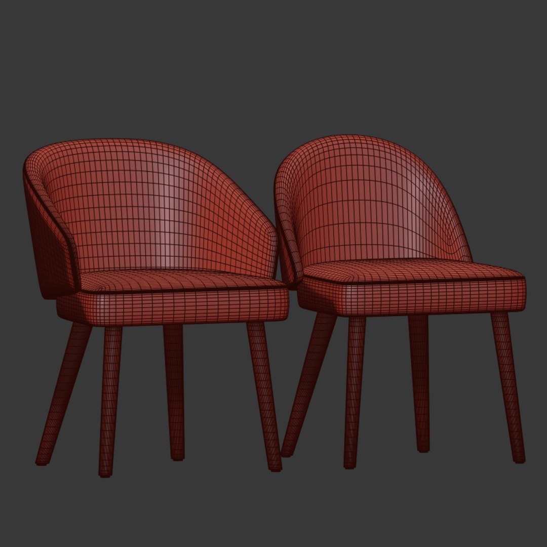 3D Minotti Lawson Dining Chair Model - TurboSquid 1538148