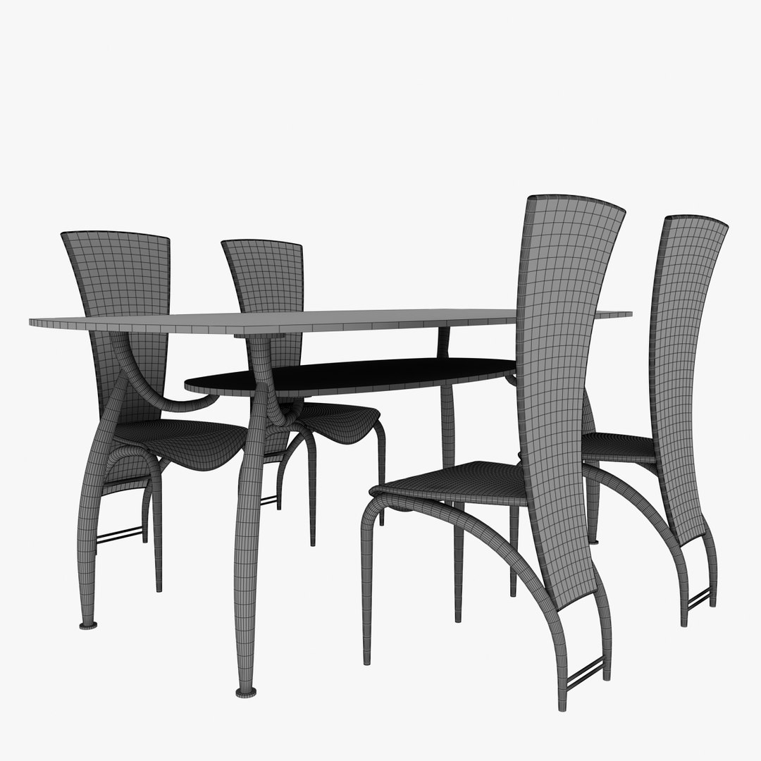 3d model of dining table