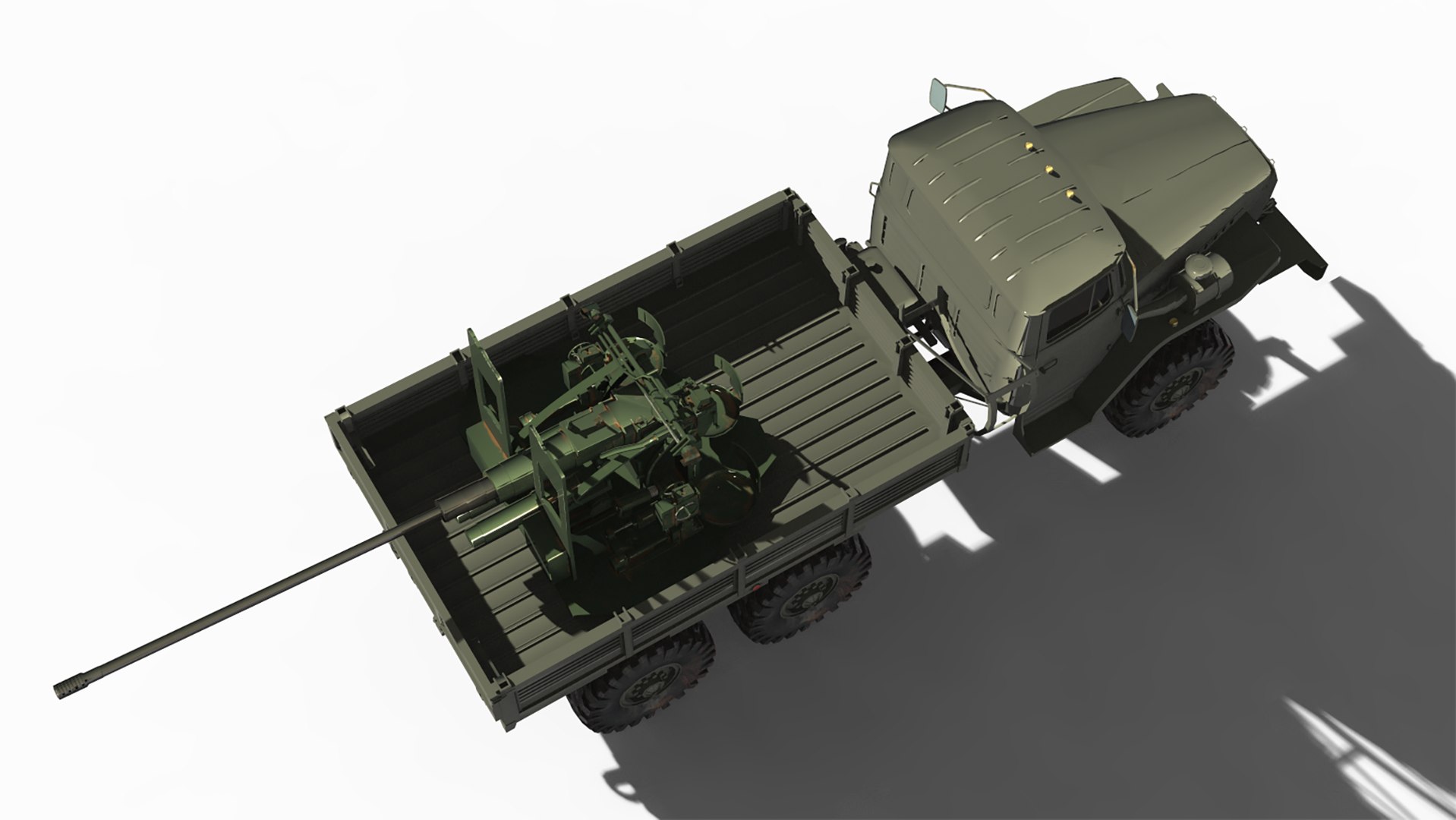 URAL-AZP-S60 57mm 3D - TurboSquid 2145426