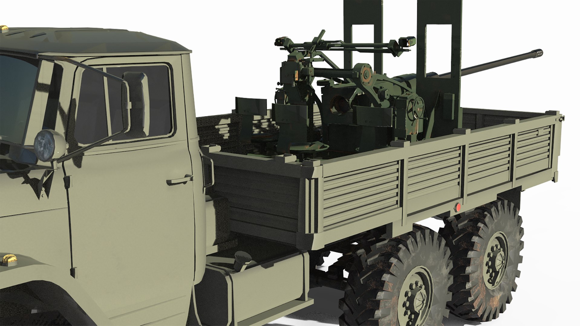 URAL-AZP-S60 57mm 3D - TurboSquid 2145426