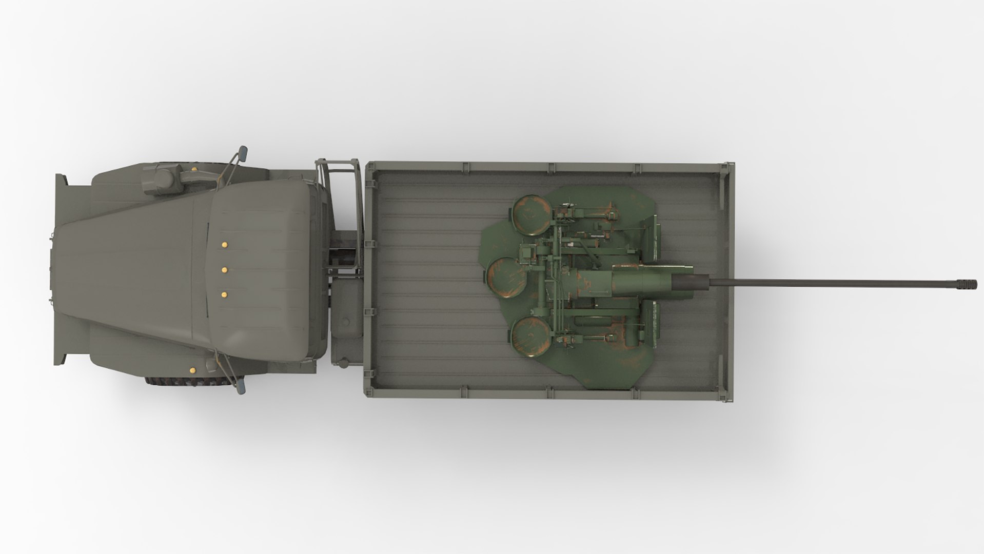 URAL-AZP-S60 57mm 3D - TurboSquid 2145426