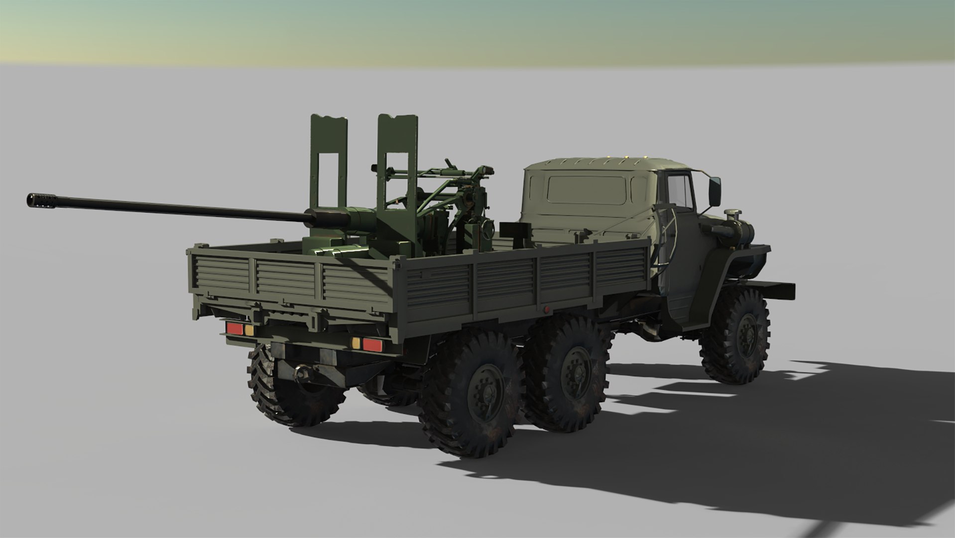 URAL-AZP-S60 57mm 3D - TurboSquid 2145426