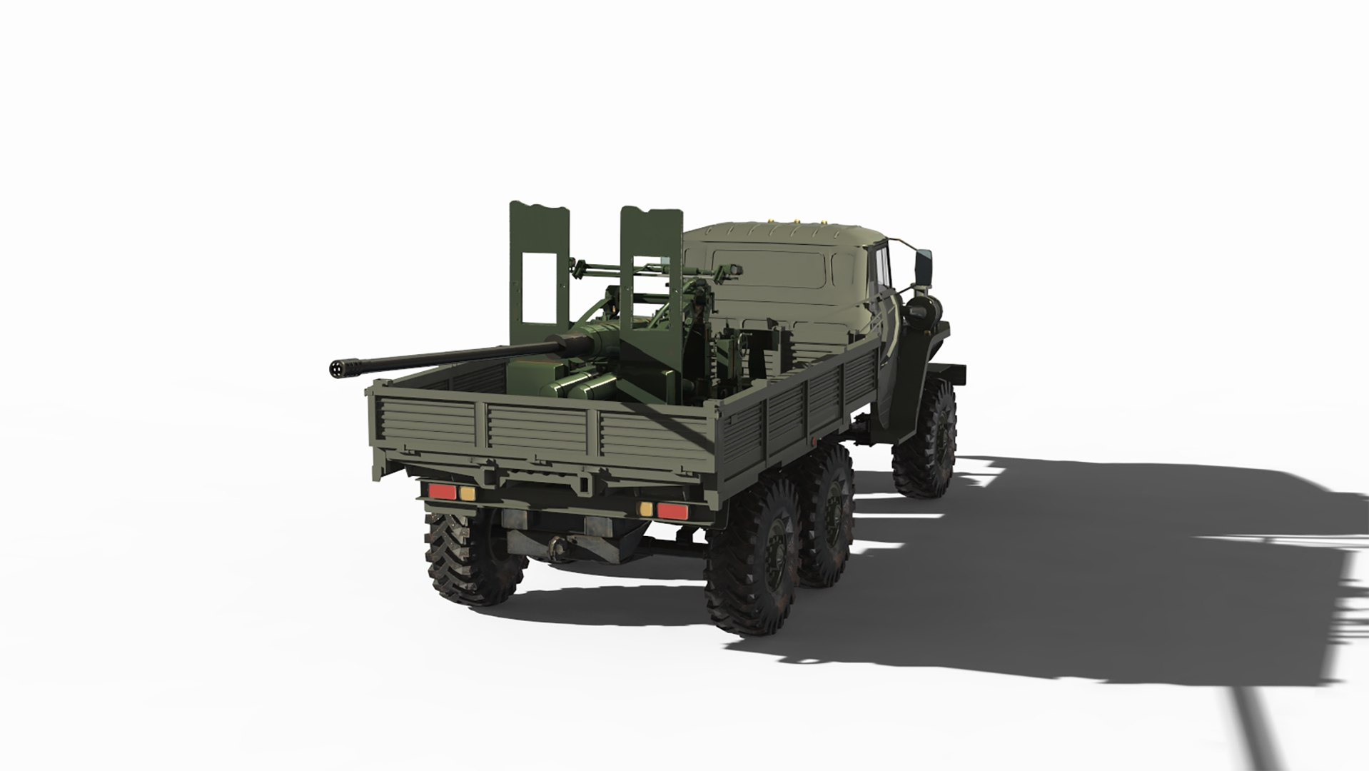 URAL-AZP-S60 57mm 3D - TurboSquid 2145426