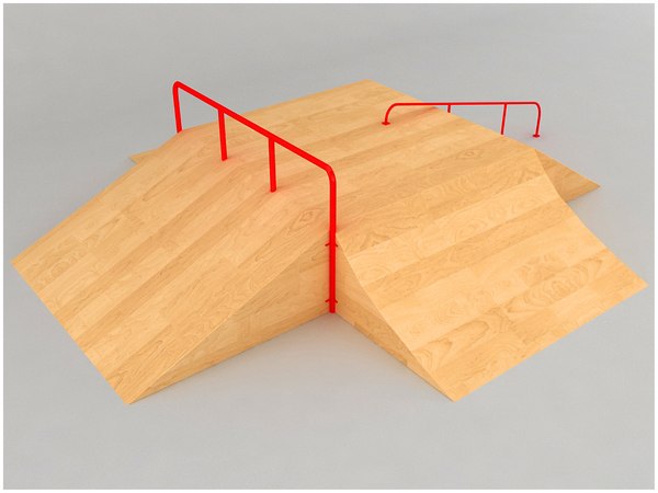 skate ramps 3d model