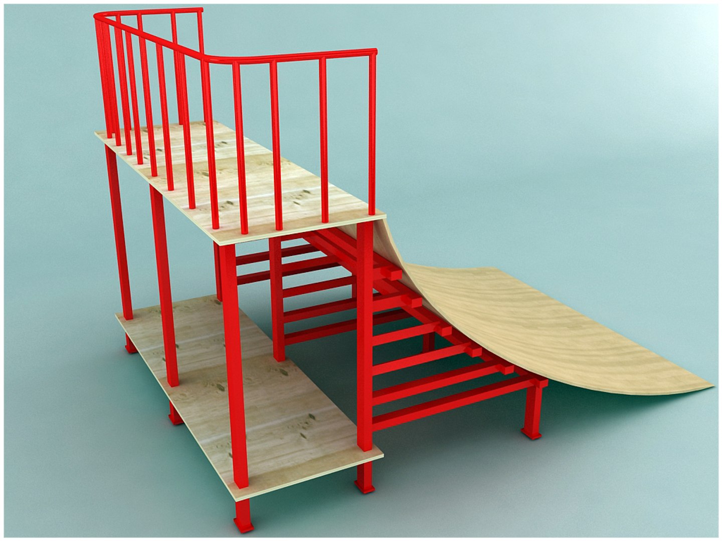 Skate Ramps 3d Model